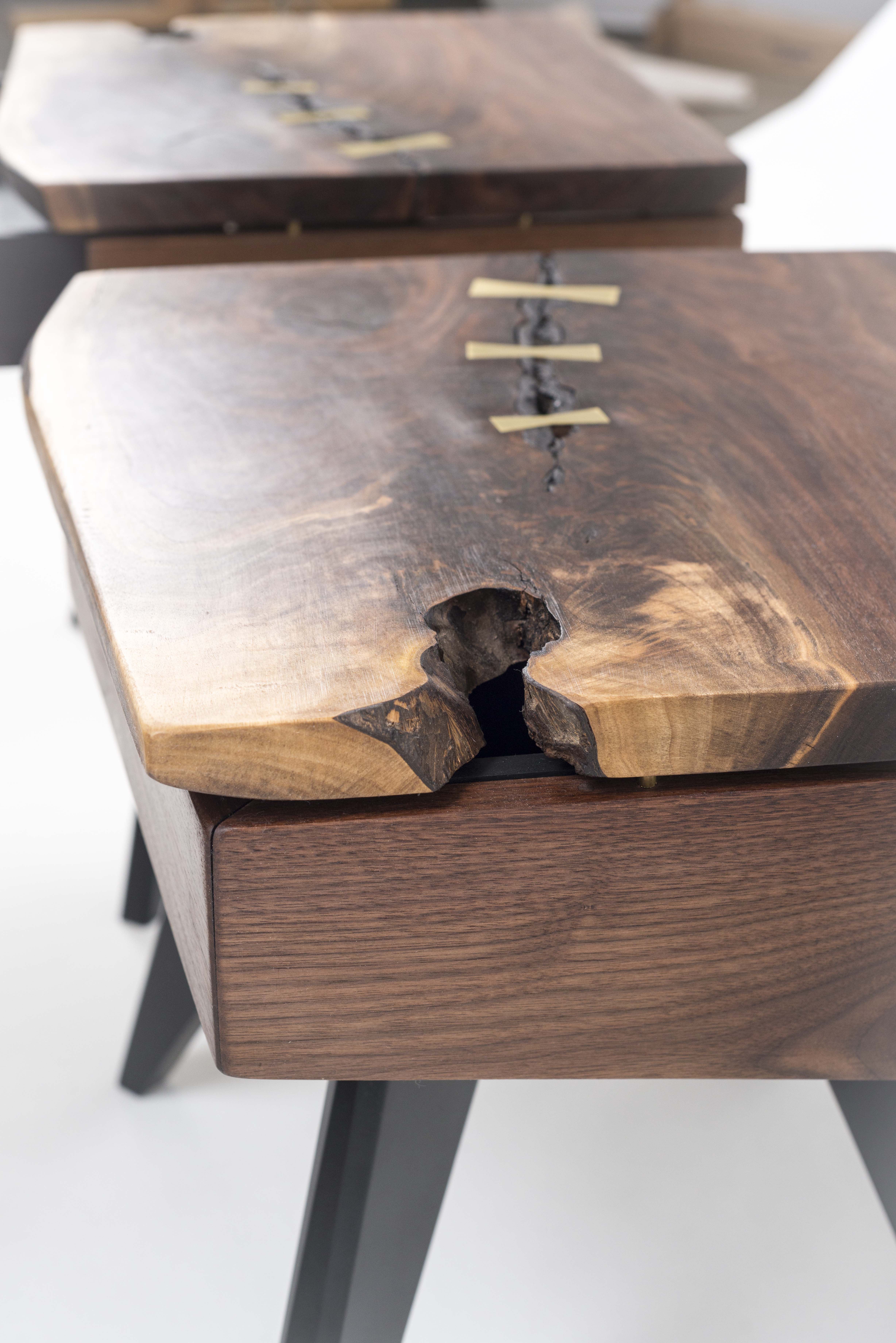 Walnut Slab Side tables – Cruse Woodworks